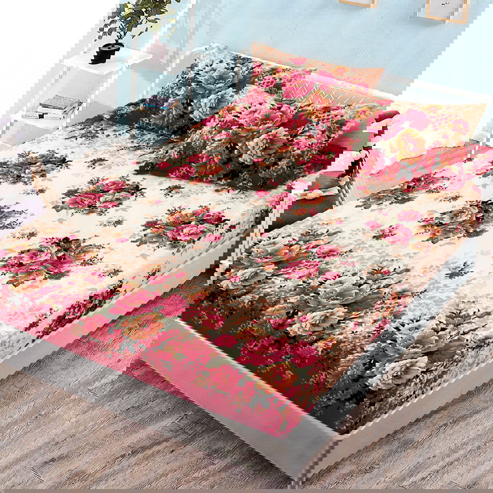 Cearceaf din Finet cu Elastic - 160/180x200 + 2 Fete Perna - Buchete ...