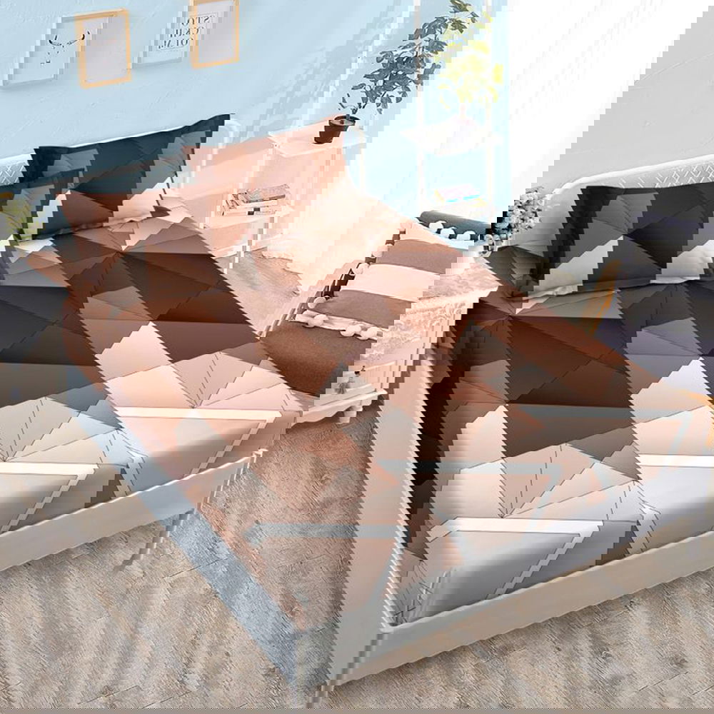 Cearceaf din Finet cu Elastic - 160x200 + 2 Fete Perna - Maro cu figuri ...