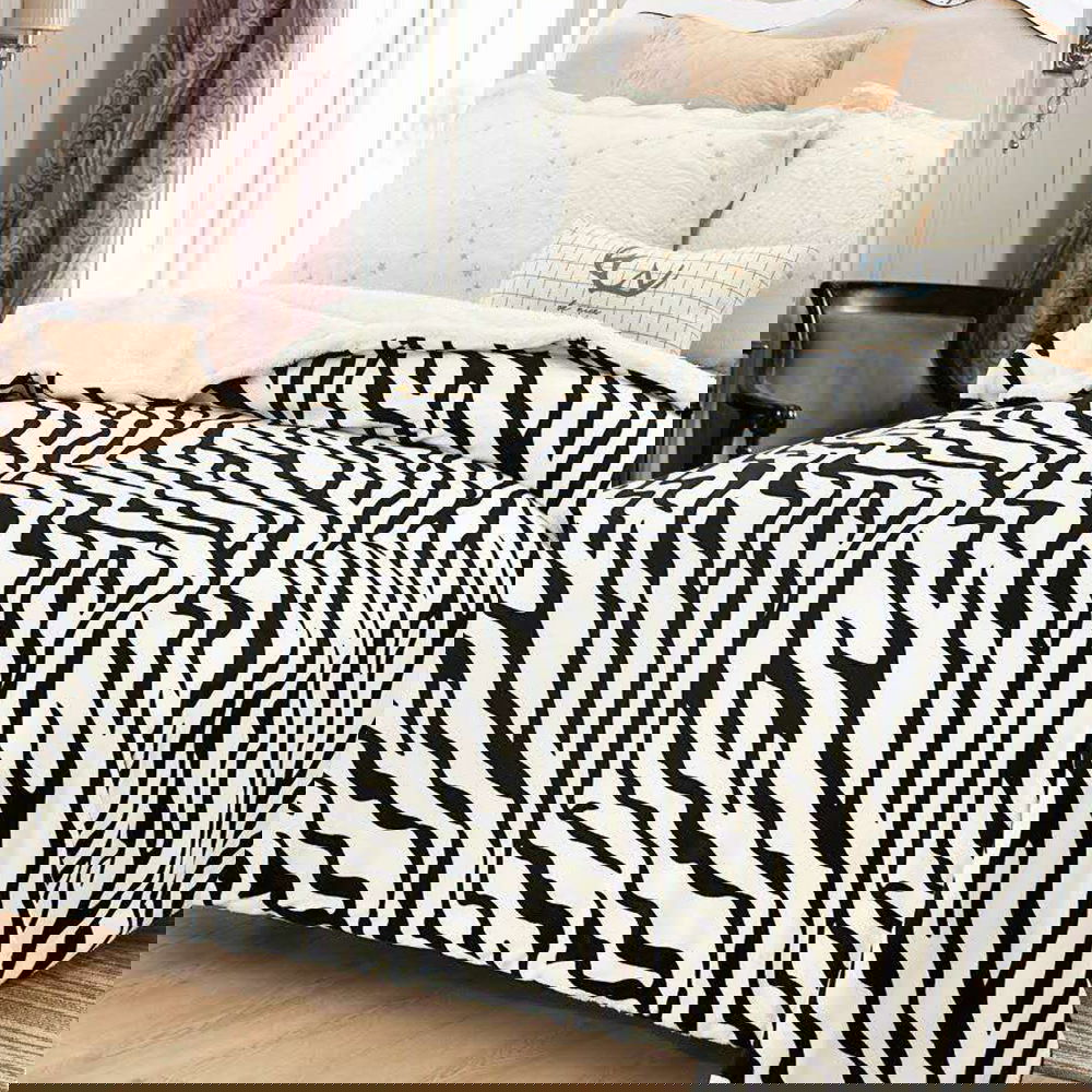 Patura Cocolino cu Blanita - Zebra - PBBF029