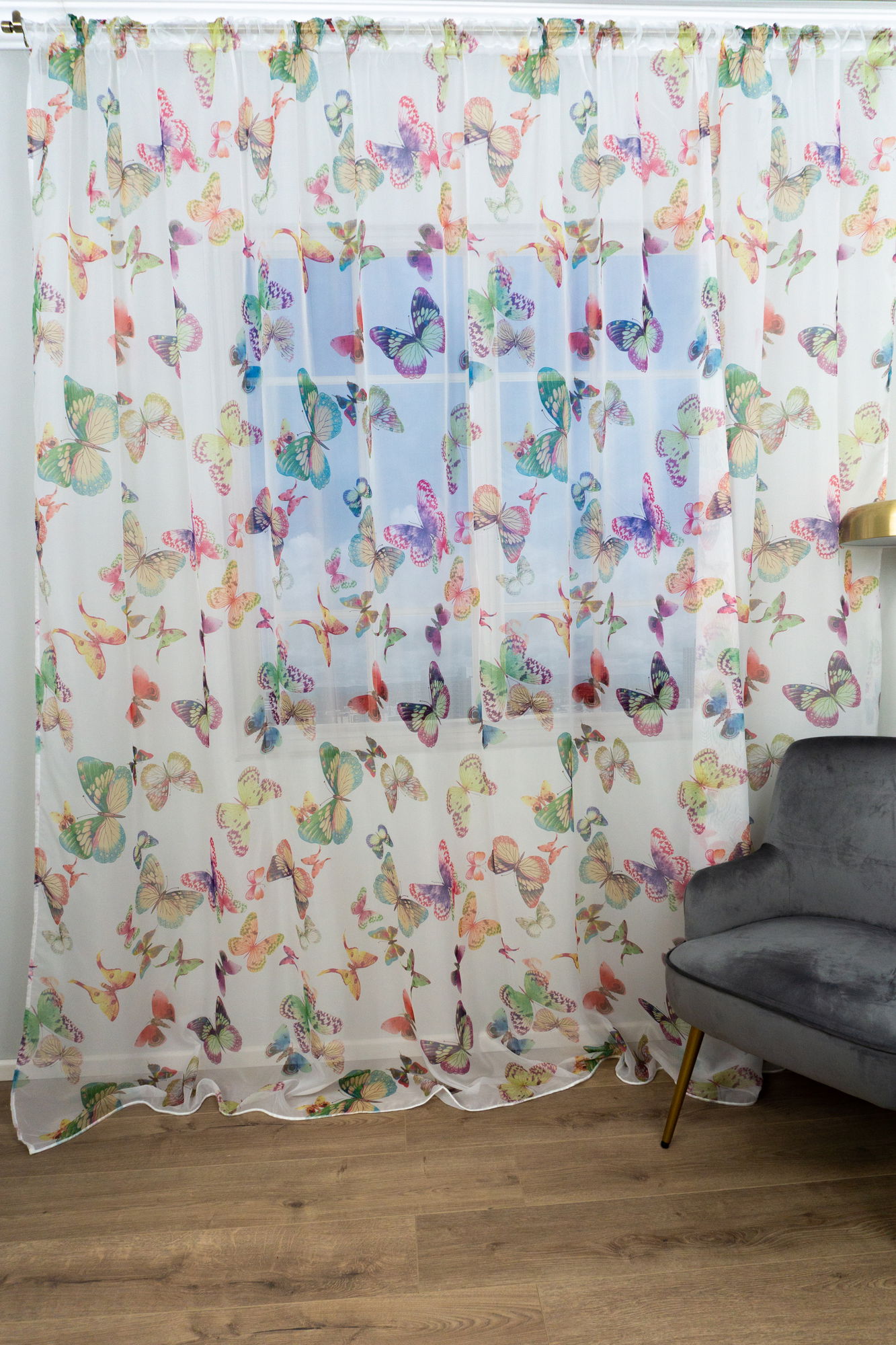 Perdea Royal Tull cu Picaturi din In Ivoire cu Rejansa - PERD001